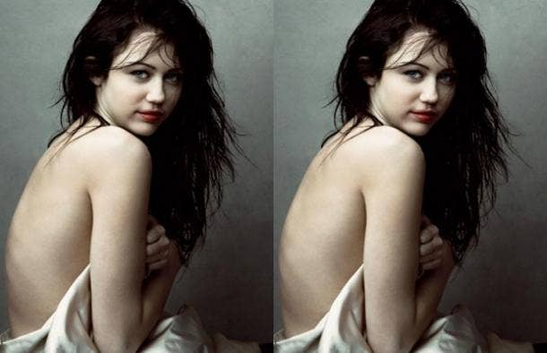 Nearly Naked Pictures Of Miley Cyrus Nude From Magazines