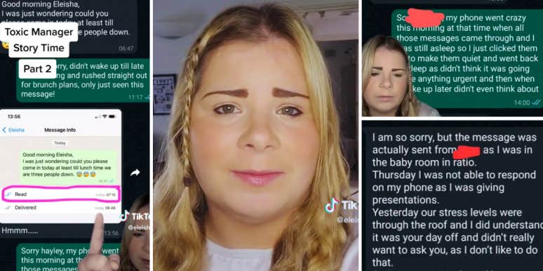 Womans Boss Sent Screenshot Of Read Receipts After She Said She Didnt