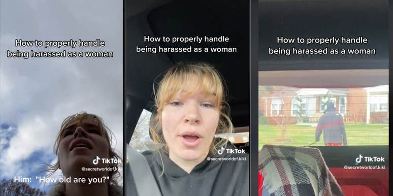 Woman Records Herself Confronting Man She Claims Is Stalking Her After